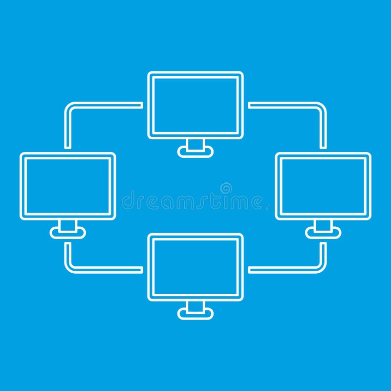 Computer Transmission Information Icon Digital Green Stock Vector ...
