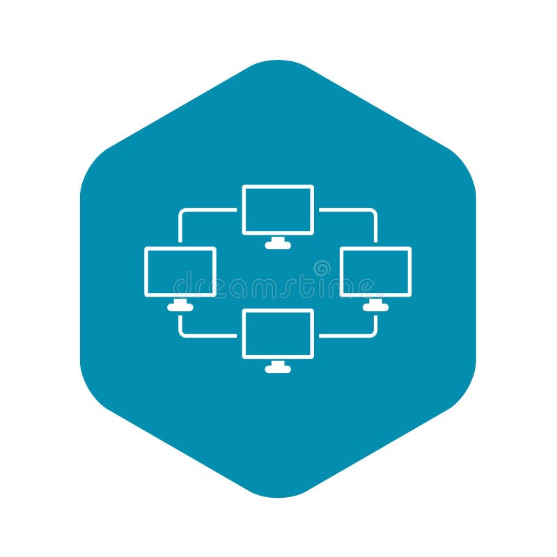 Computer Transmission Information Icon Stock Vector - Illustration of ...