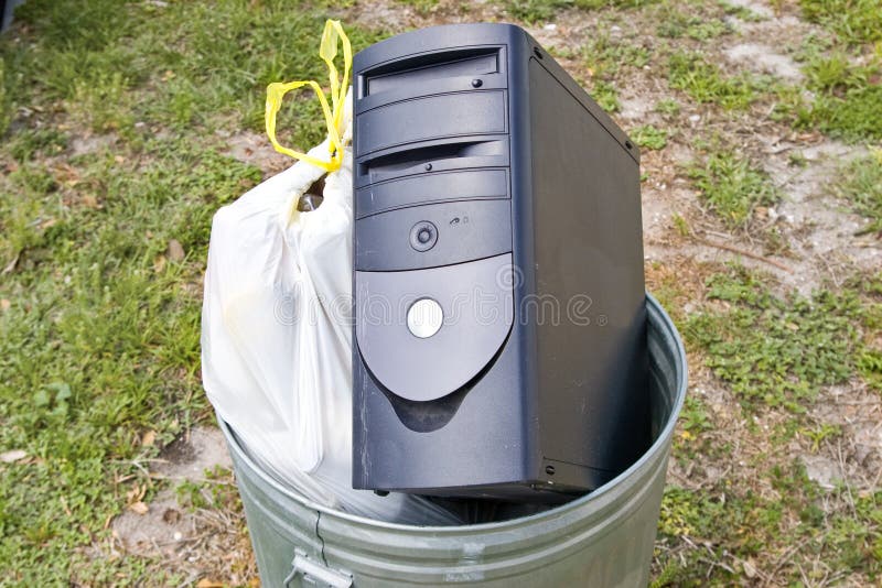 Computer in Trash stock photo. Image of computer, trash - 4812712