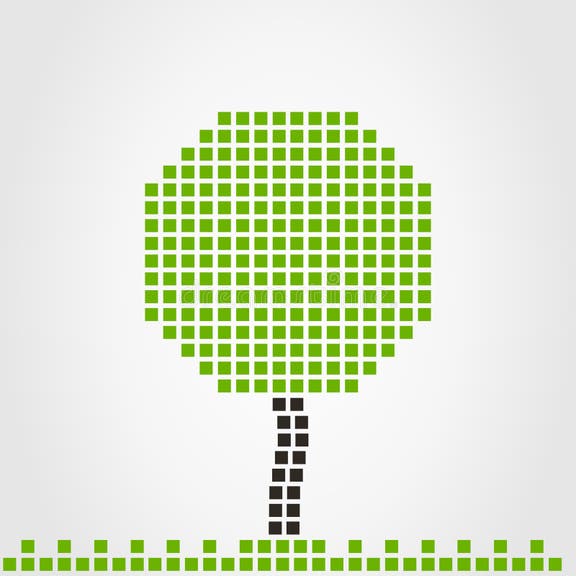 Computer tree stock vector. Illustration of green, natural - 21807234