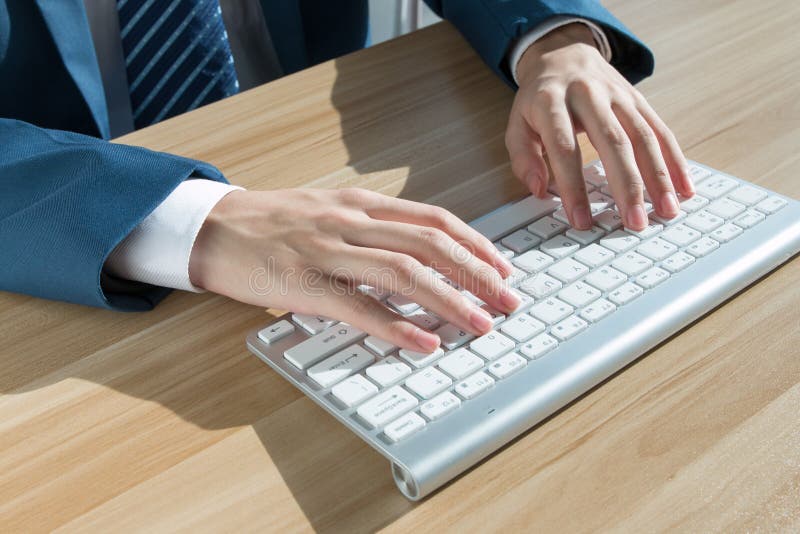 Computer typing stock image. Image of male, finger, fingers - 63248085