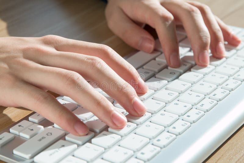Computer typing stock photo. Image of occupation, human - 63757992