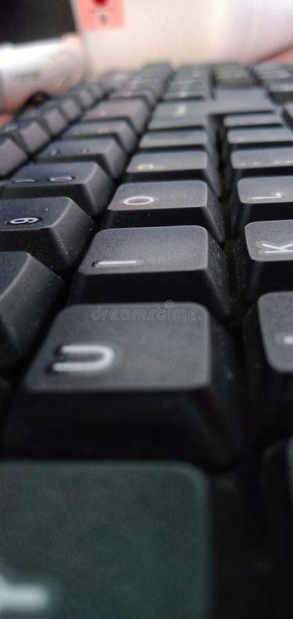Computer Typing Keys in Close Up Photo Stock Photo - Image of keyboard ...
