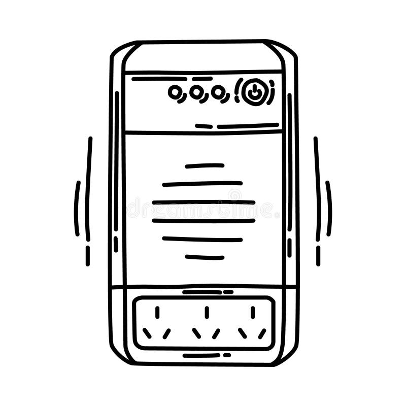 Computer UPS Icon. Doodle Hand Drawn or Outline Icon Style Stock Vector ...