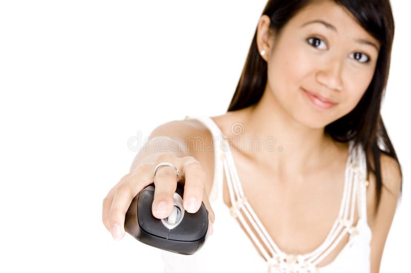 Computer User stock image. Image of female, girl, model - 1116657