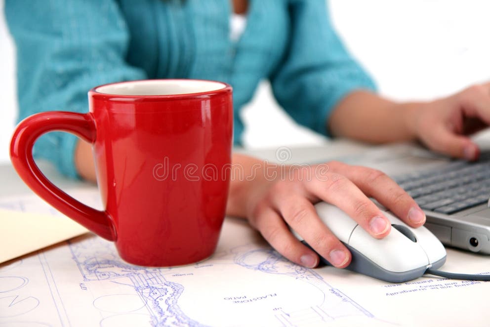 Computer User stock photo. Image of laptop, hands, businesswoman - 4289116