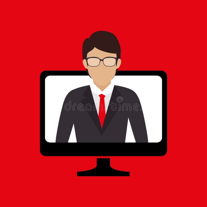 Computer user design stock illustration. Illustration of symbol - 71684478