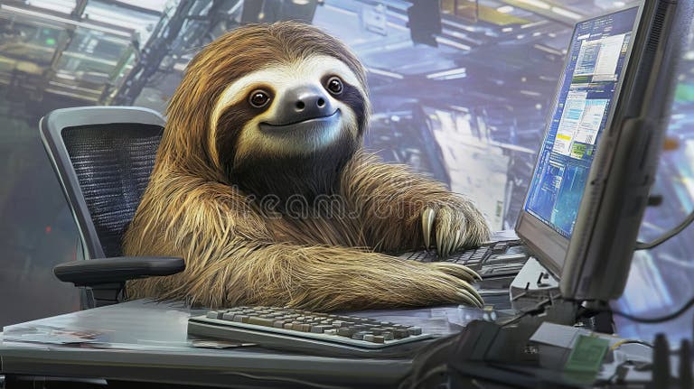A Computer-using Sloth Embodies the Notion of a Worker Who is Extremely ...