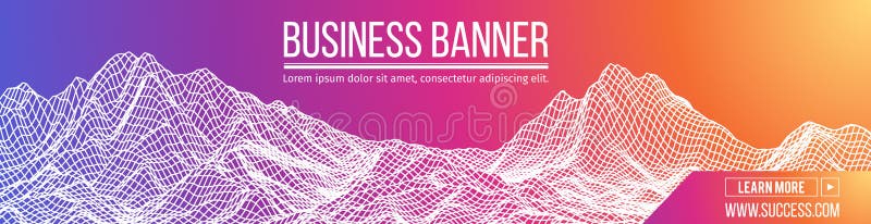 Computer Vector Banner. Business Banner Design EPS 10 Stock Vector ...