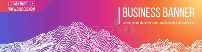 Computer Vector Banner. Business Banner Design EPS 10 Stock Vector ...