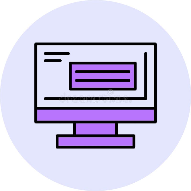 Computer Vector Icon Design Stock Vector - Illustration of device ...