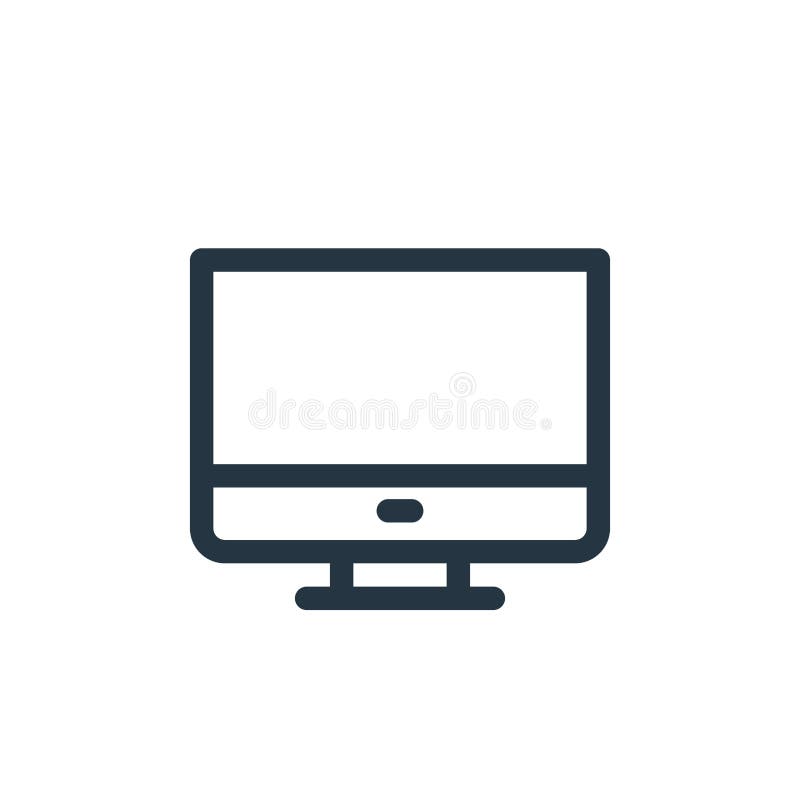 Computer Vector Icon Computer Editable Stroke Computer Linear Symbol For Use On Web And Mobile