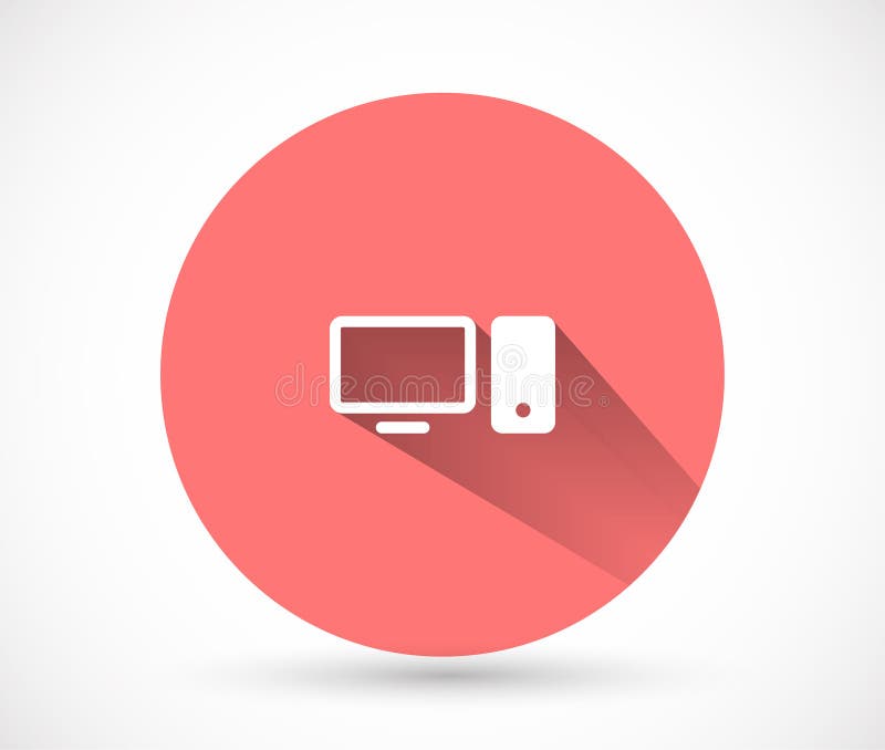 Computer Vector Icon , Lorem Ipsum Flat Design Stock Illustration ...