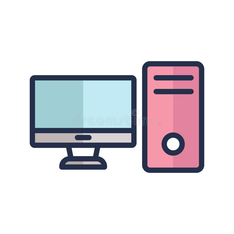 Computer Vector Icon Which Can Easily Modify or Edit Stock Vector ...