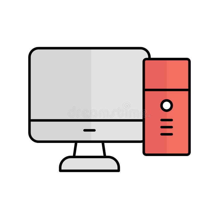 Computer Vector Icon Which Can Easily Modify or Edit Stock Vector ...