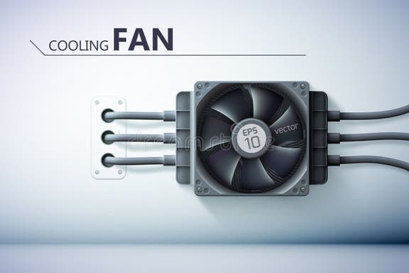 Computer Ventilation System Template Stock Vector - Illustration of ...