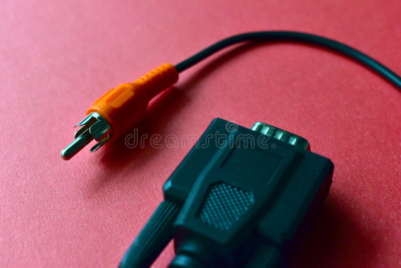 Computer VGA Adapters with a Tulip Connector Stock Photo - Image of ...