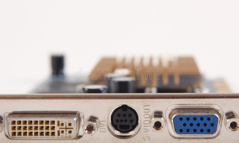 Video card stock image. Image of binary, electrical, motherboard - 321991