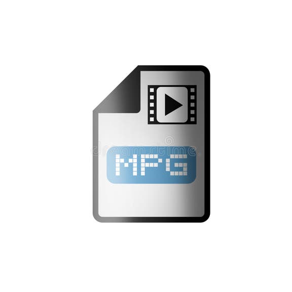 Computer video file icon stock illustration. Illustration of page ...