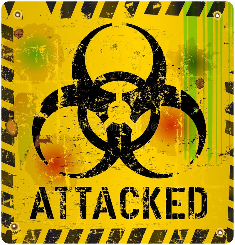 Computer virus alert sign stock vector. Illustration of shield - 42711465