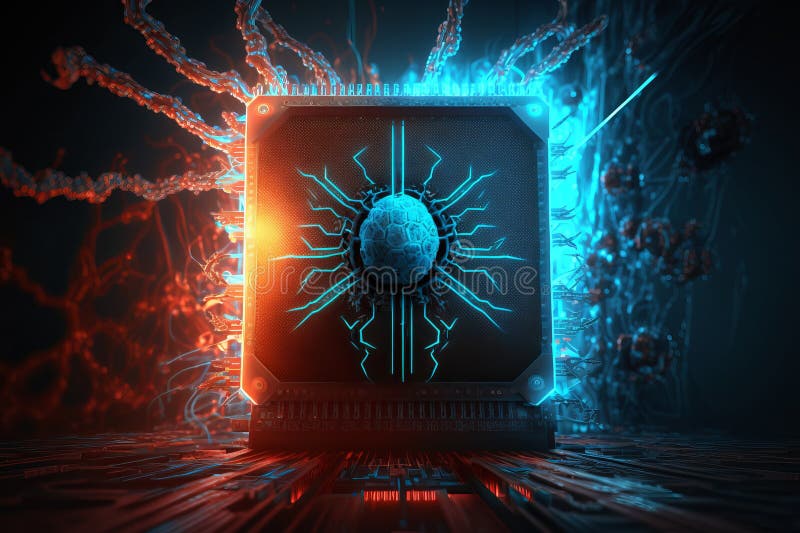 Computer Virus Background. Malware, Ransomware, Spam, Phishing, Hacked ...