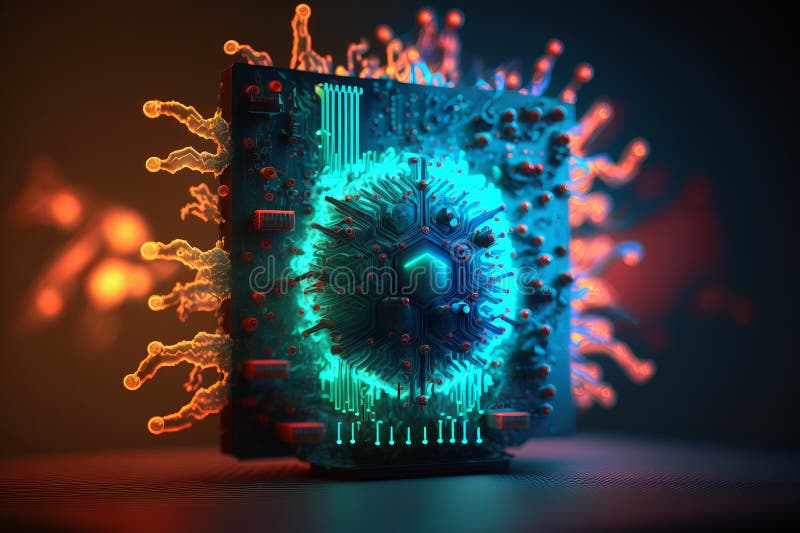 Computer Virus Background. Malware, Ransomware, Spam, Phishing, Hacked ...