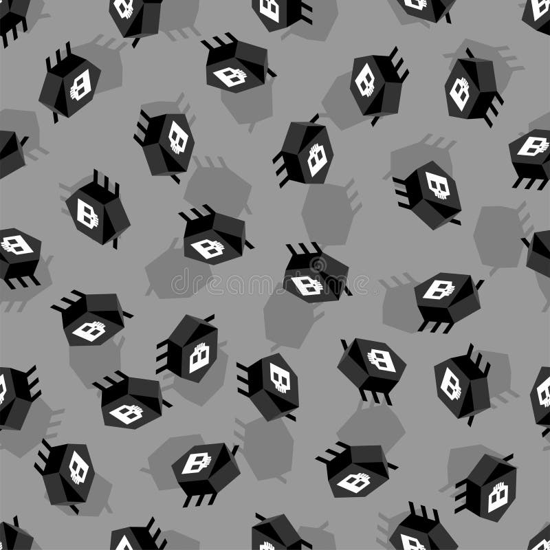 Computer Virus Bug Pattern Seamless. Spyware for Your Pc Background ...