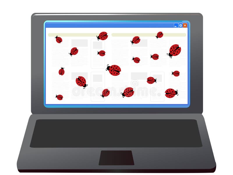 Computer Virus Bugs Clip Art Stock Vector - Illustration of computers ...