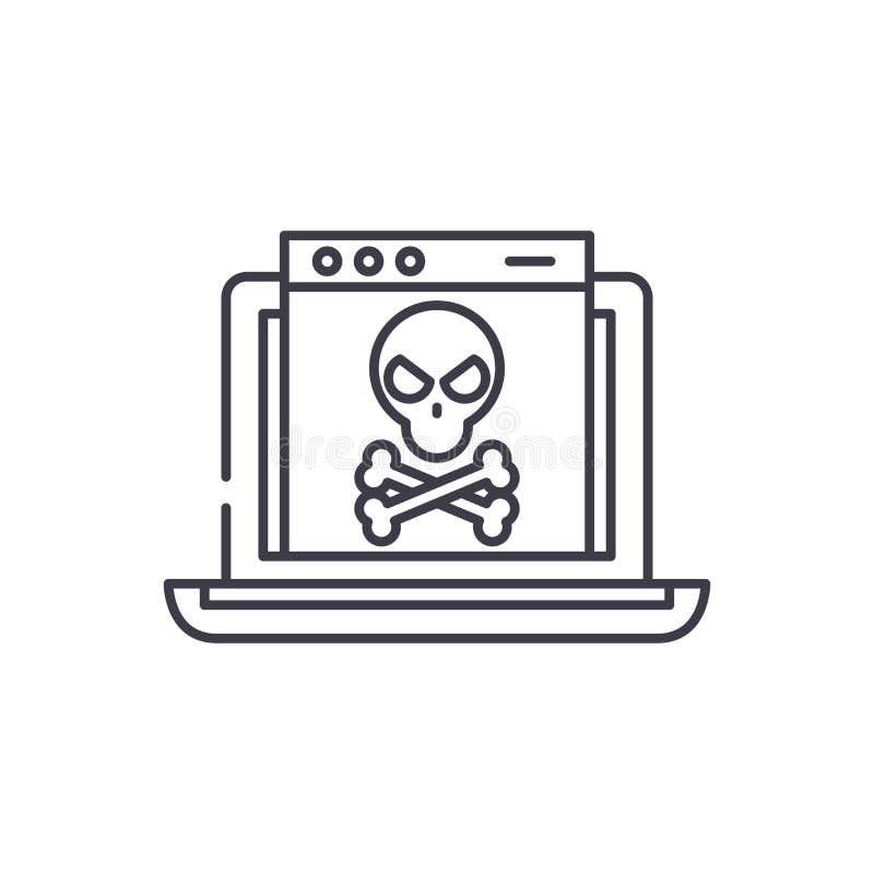Computer Virus and Bugs Line Icon Concept. Computer Virus and Bugs ... Computer Virus and Bugs Line Icon Concept. Computer Virus and Bugs ...