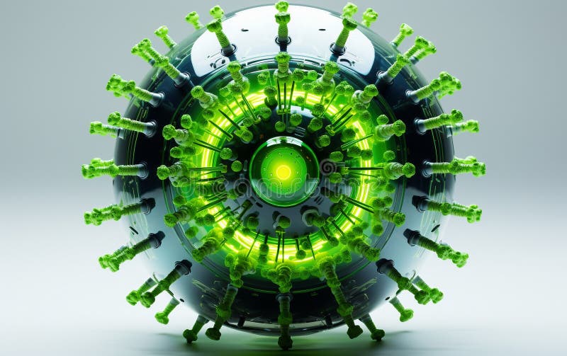Computer Virus Clear Backdrop -Generative Ai Stock Illustration ...