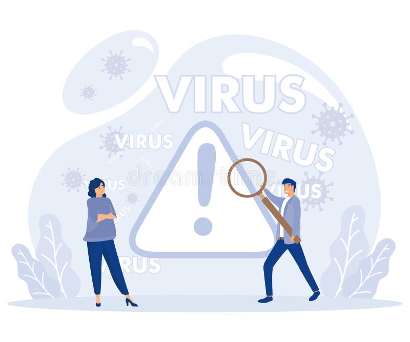 Computer Virus Concept. Scam Alert. Spam, Malicious Application ...