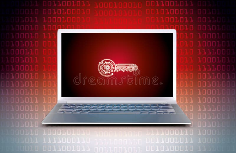 Computer Virus Cyber Attack Stock Illustration - Illustration of cyber ...