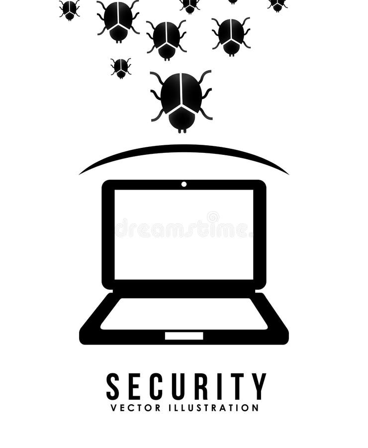 Computer virus stock vector. Illustration of information - 50921221