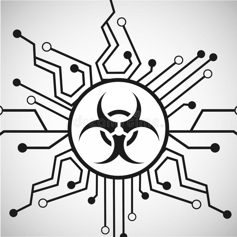 Computer virus stock vector. Illustration of trojan, infected - 50921427