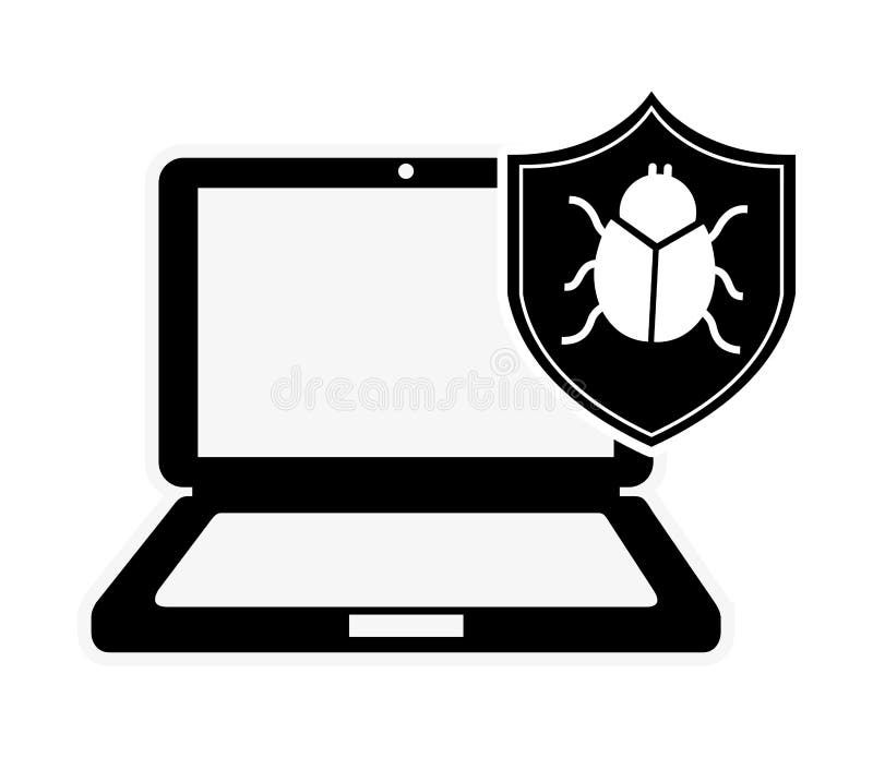 Computer virus stock vector. Illustration of data, danger - 50921477