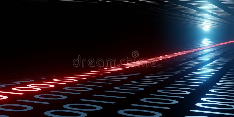 Computer Virus Encryption Digital Binary Data and Secure Data Concept Abstract Technology ...