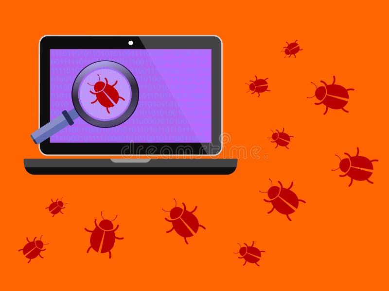 Computer Virus. Error Finding and Troubleshooting. Vector Stock ...