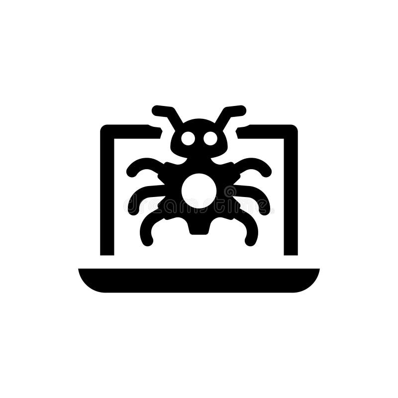 Computer virus icon stock vector. Illustration of virus - 224209173