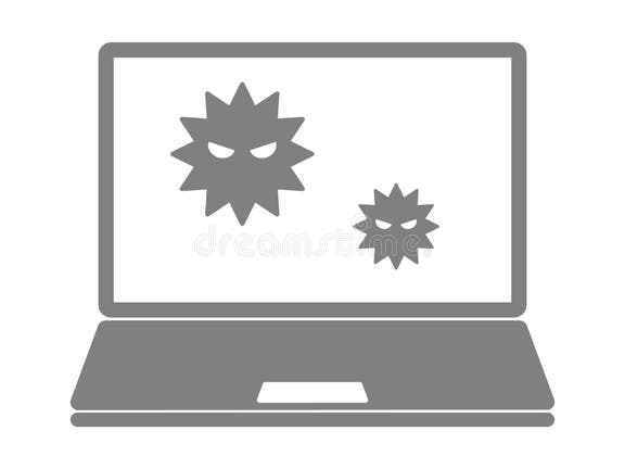 Computer Virus Illustration Stock Vector - Illustration of hacking, warning: 386791887