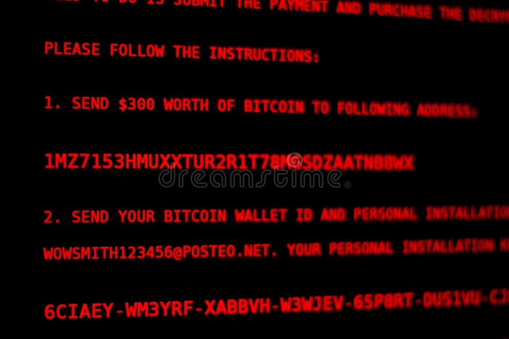 Computer virus Petya.a stock image. Image of binary - 144913253