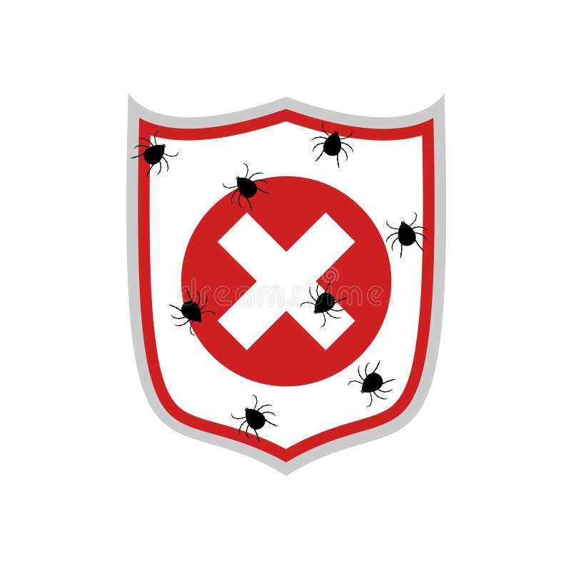 Computer Virus Protect Symbol Stock Vector - Illustration of virus ...