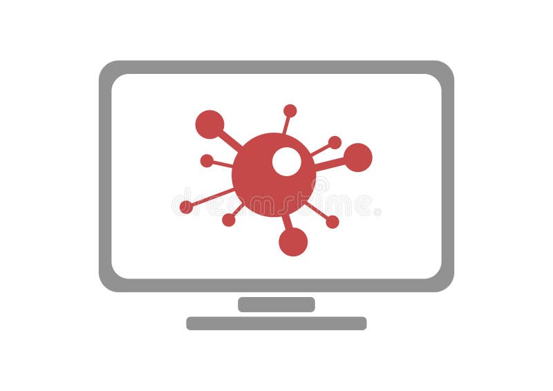 Computer Virus. Vector Illustration Decorative Design Stock Vector ...