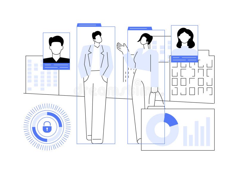Computer Vision Abstract Concept Vector Illustration. Stock Vector ...