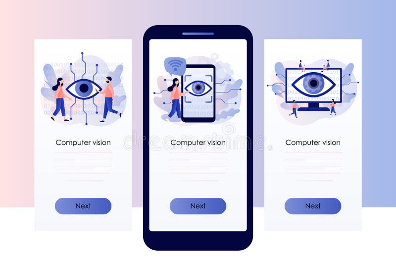 Computer Vision. Artificial Intelligence Concept. Neuro Vision Stock ...
