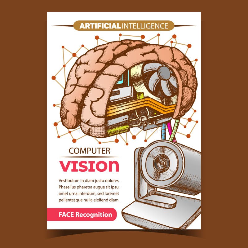 Computer Vision Creative Advertising Banner Vector Stock Vector ...