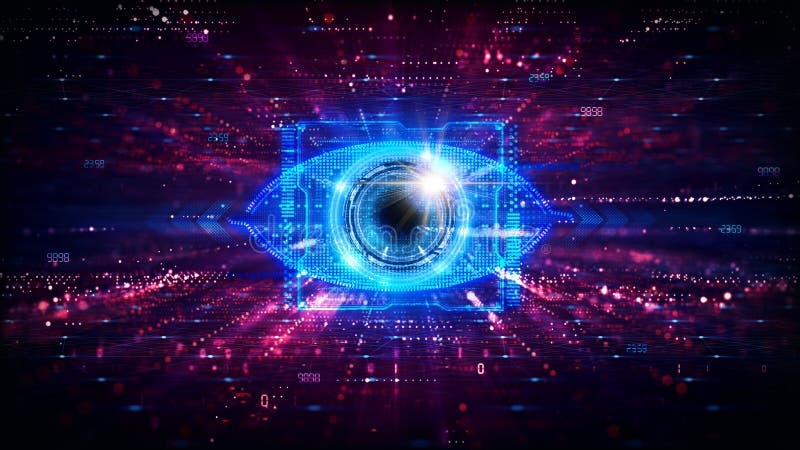 Computer Vision - Conceptual Illustration Stock Illustration ...