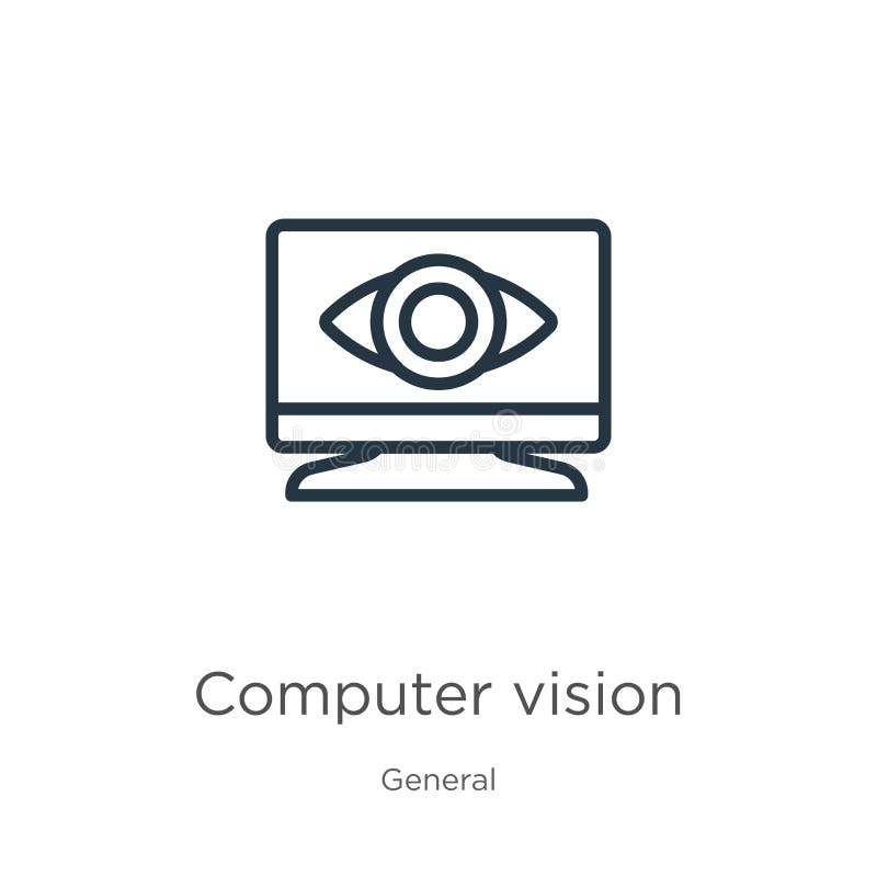 Computer Vision Icon Vector. Trendy Flat Computer Vision Icon from ...