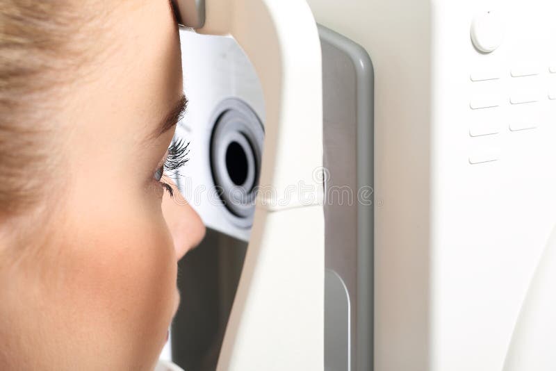Computer vision test. stock image. Image of autokeratorefraktometr ...