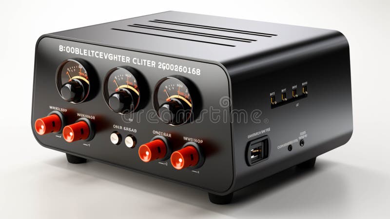 Computer Voltage Stabilizer Isolated on White Background Stock Image ...