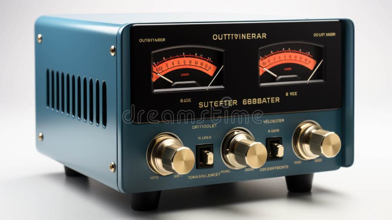 Computer Voltage Stabilizer Isolated on White Background Stock Image ...